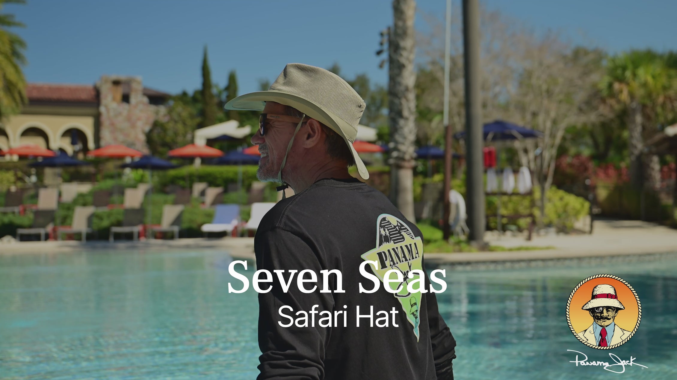 Seven Seas Mesh Safari UPF 50+ Packable Sun Hat – Panama Jack®