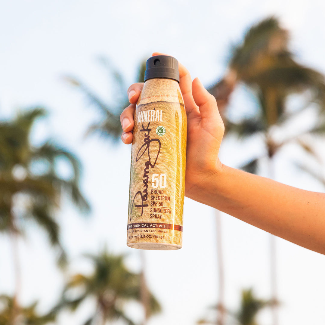 Mineral Sunscreen Spray SPF 50, Zinc Oxide, Vegan, PABA Free – Panama Jack®